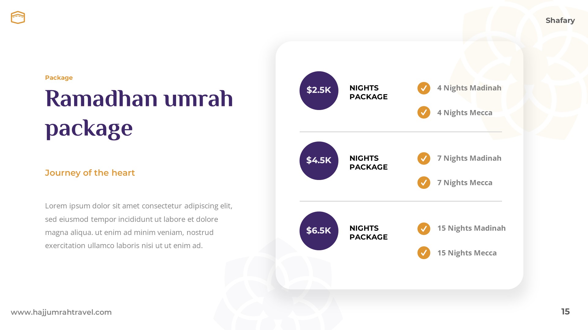 Shafary - Umrah & Hajj PowerPoint template, Presentation Templates