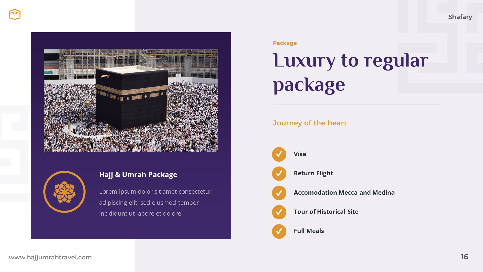 Shafary - Umrah & Hajj PowerPoint template, Presentation Templates