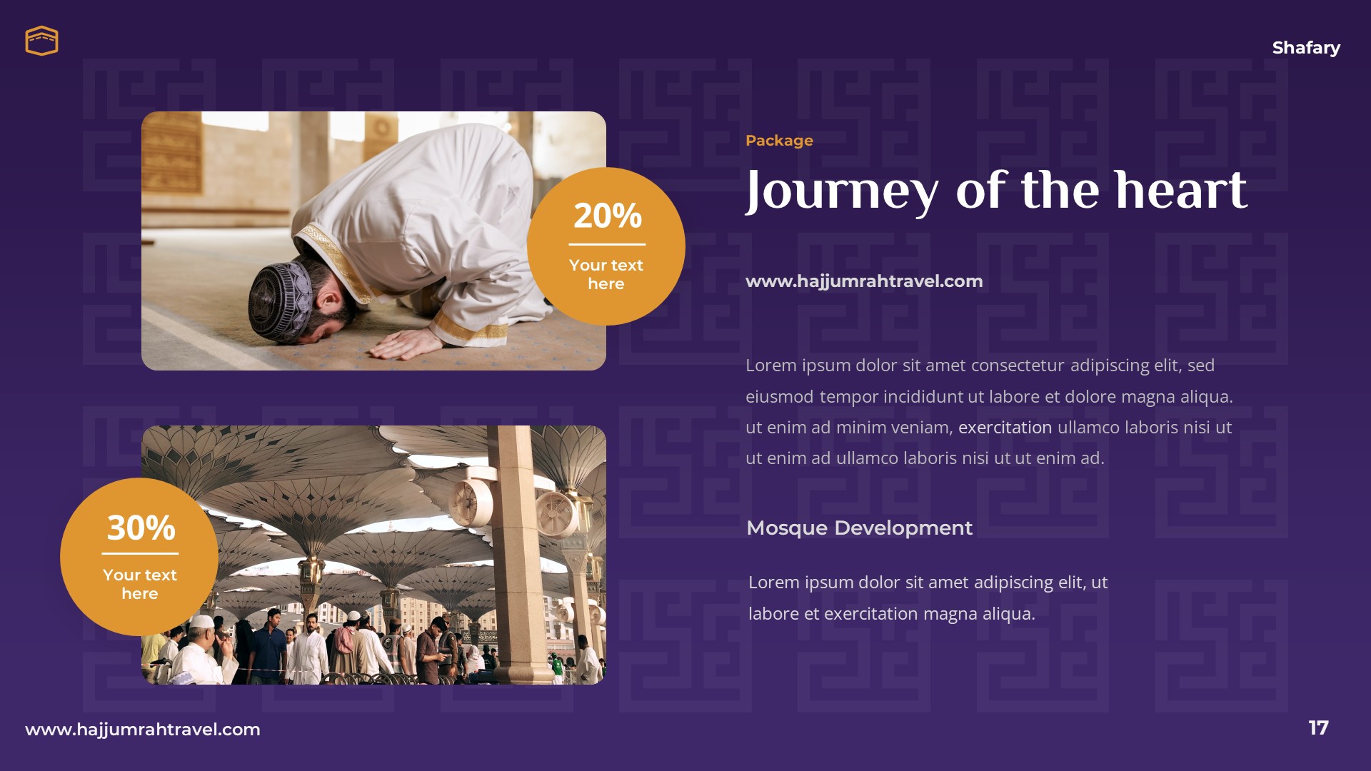 Shafary - Umrah & Hajj PowerPoint template, Presentation Templates