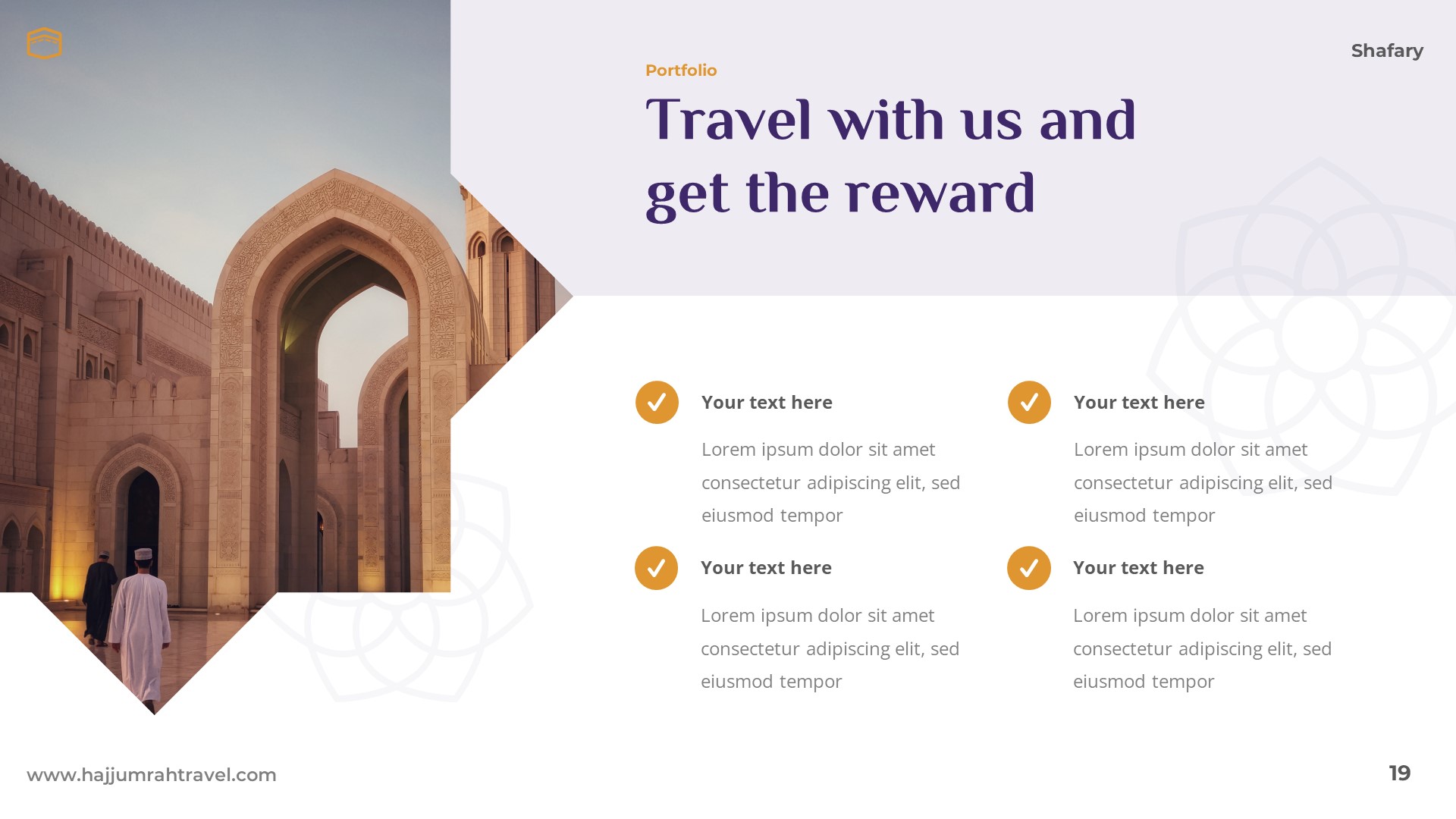 Shafary - Umrah & Hajj PowerPoint template, Presentation Templates