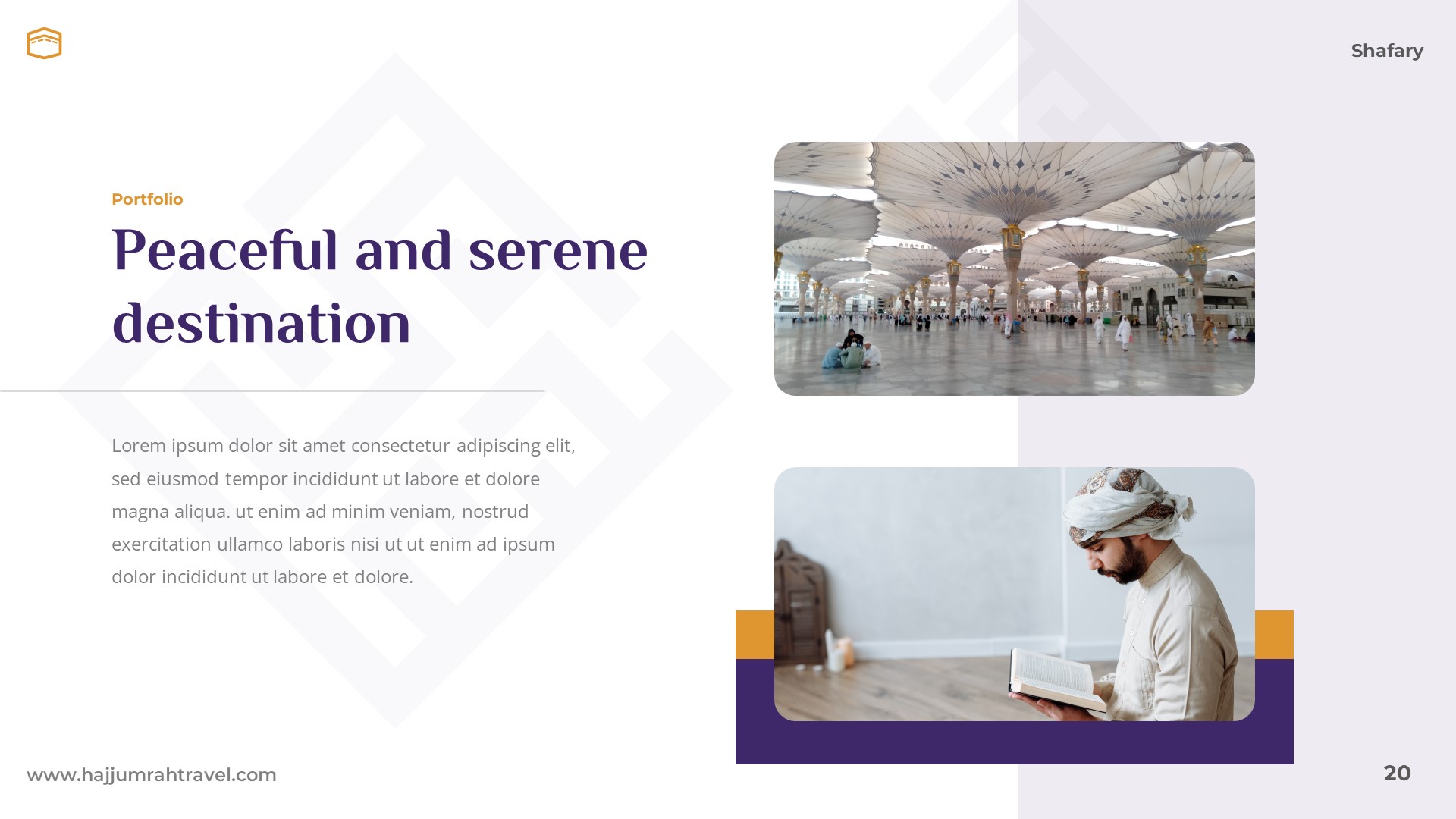 Shafary - Umrah & Hajj PowerPoint template, Presentation Templates