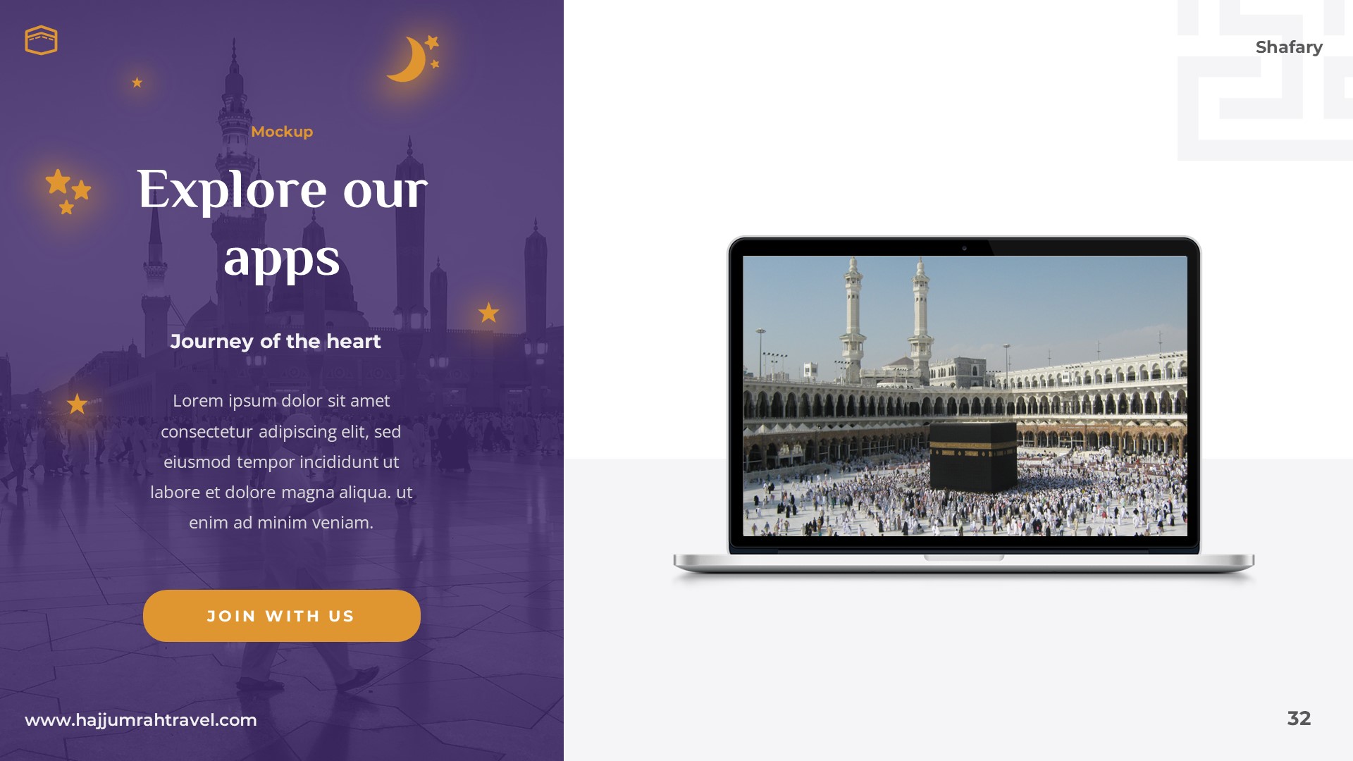 Shafary - Umrah & Hajj PowerPoint template, Presentation Templates