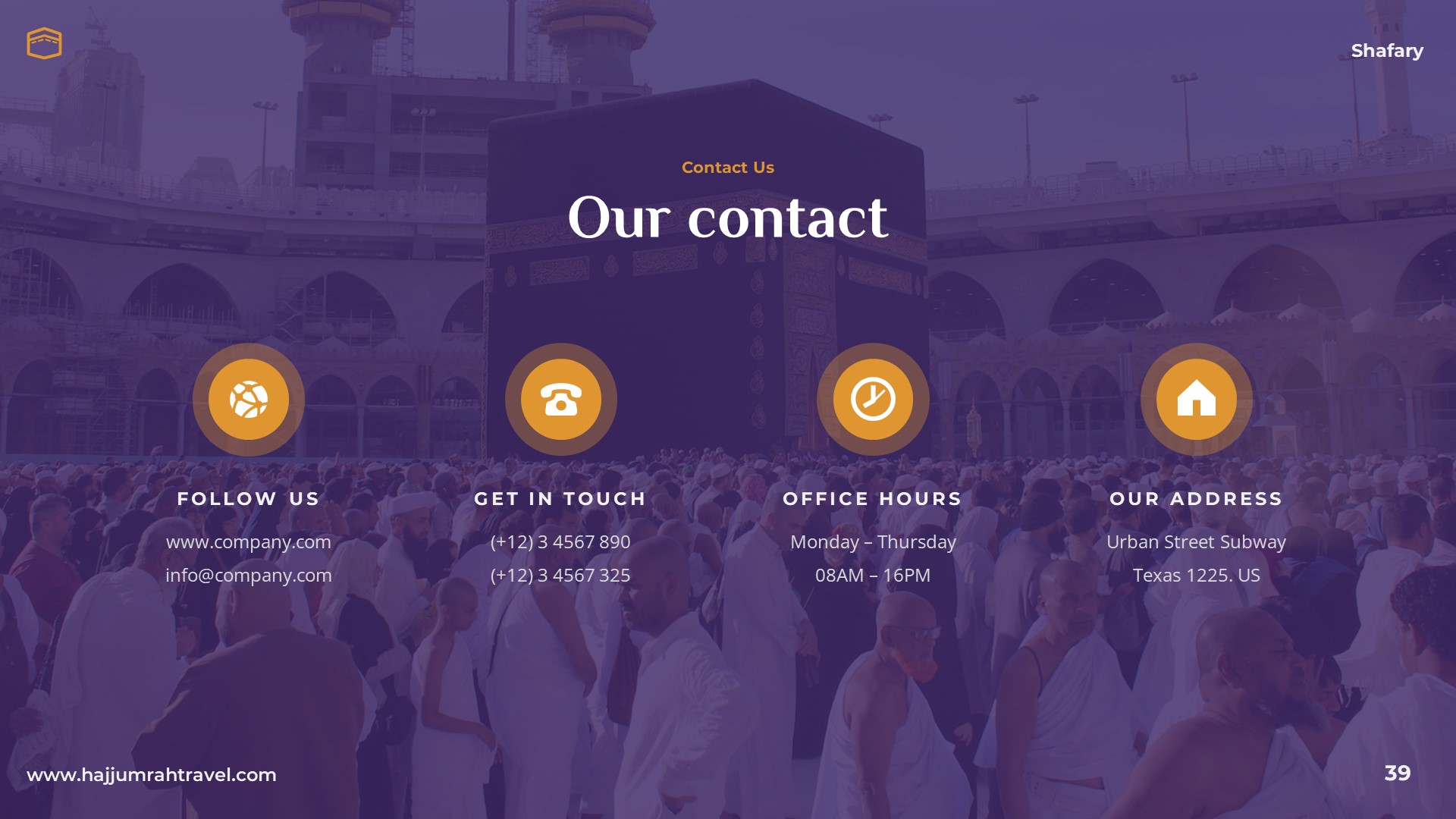 Shafary - Umrah & Hajj PowerPoint template, Presentation Templates
