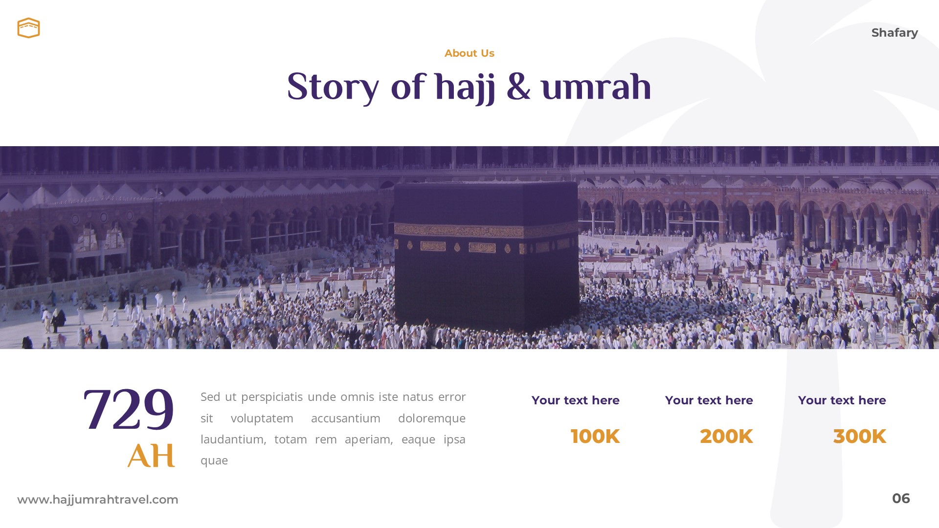 Shafary - Umrah & Hajj PowerPoint template, Presentation Templates