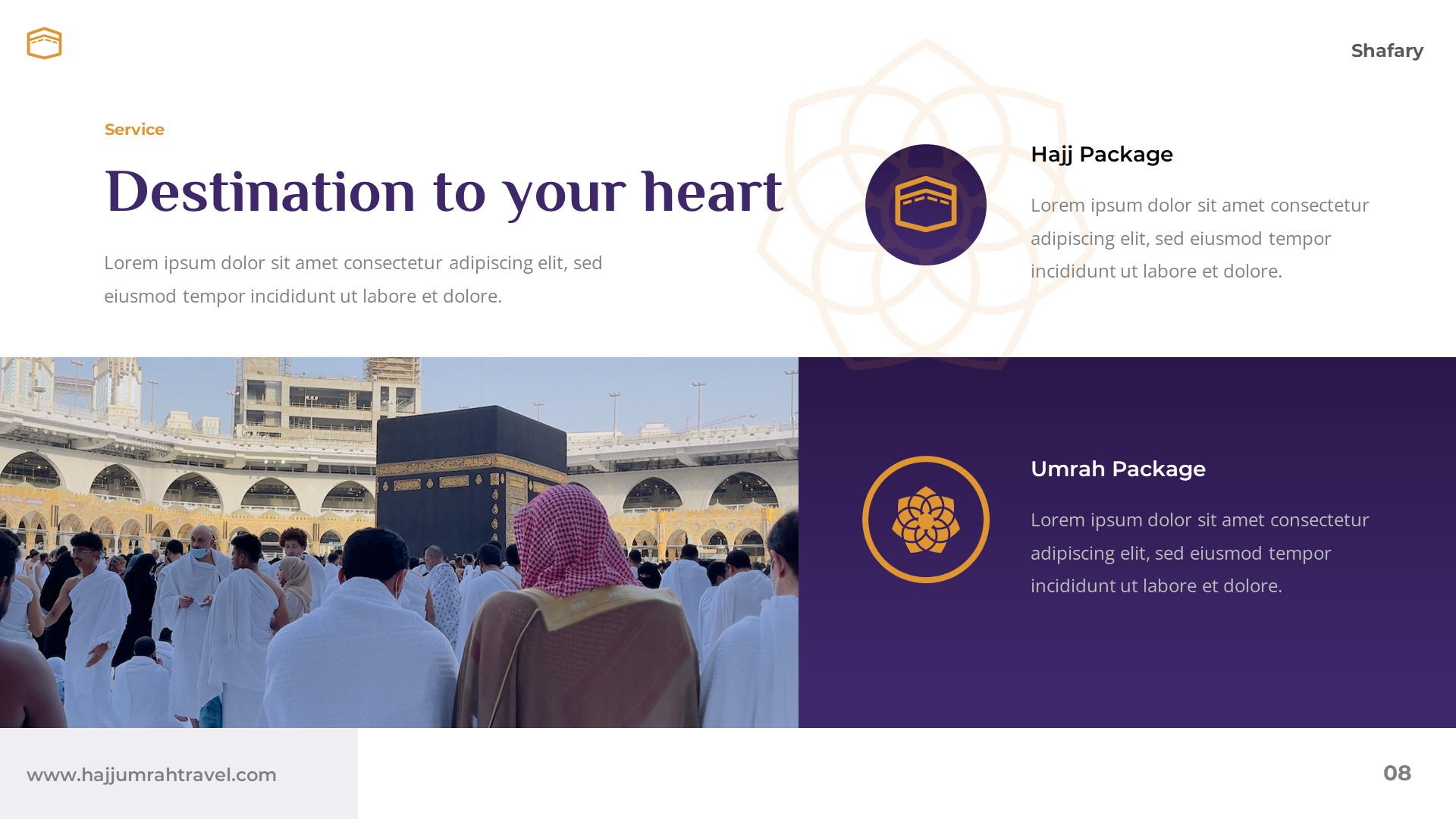 Shafary - Umrah & Hajj PowerPoint template, Presentation Templates