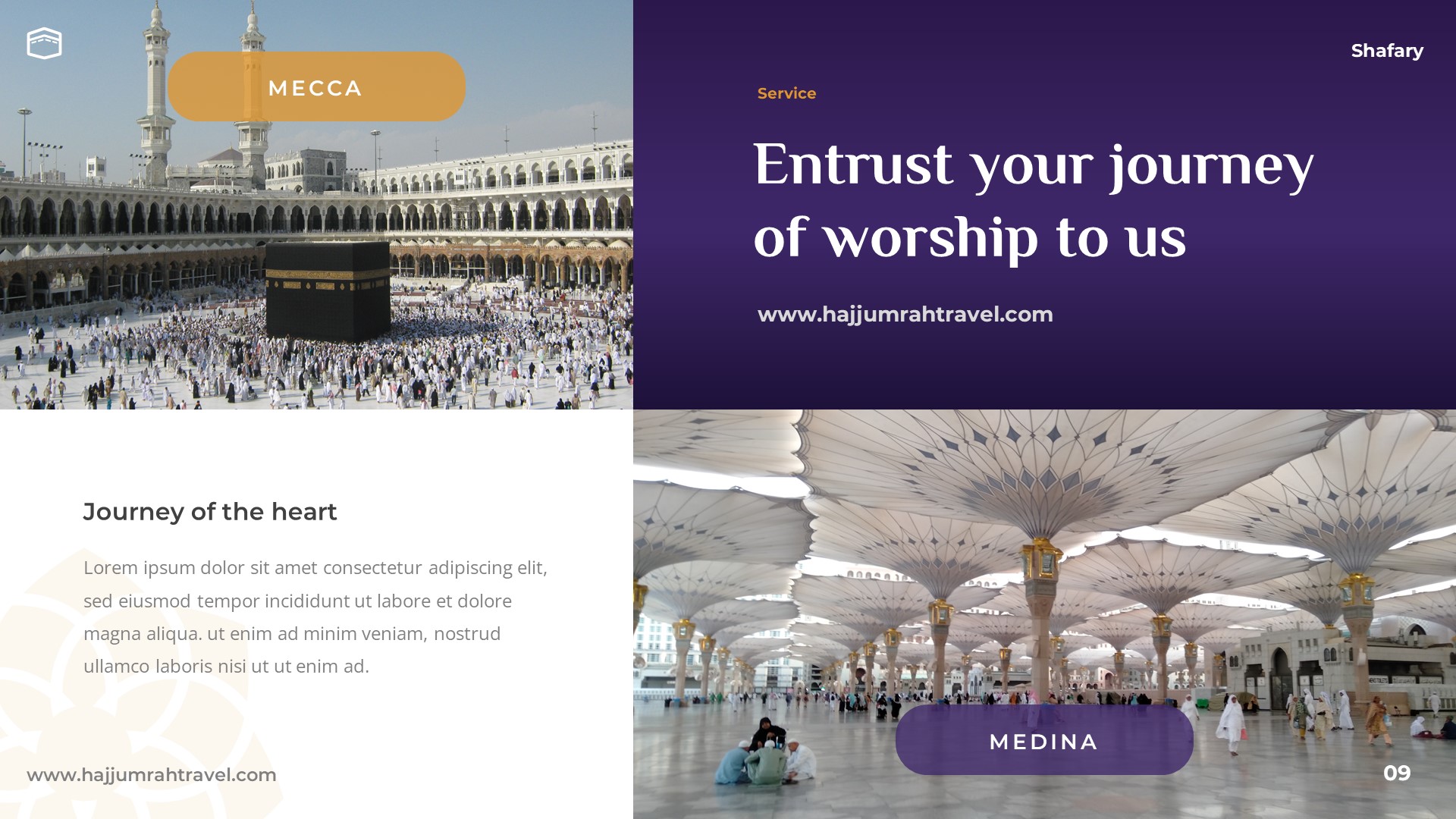 Shafary - Umrah & Hajj PowerPoint template, Presentation Templates