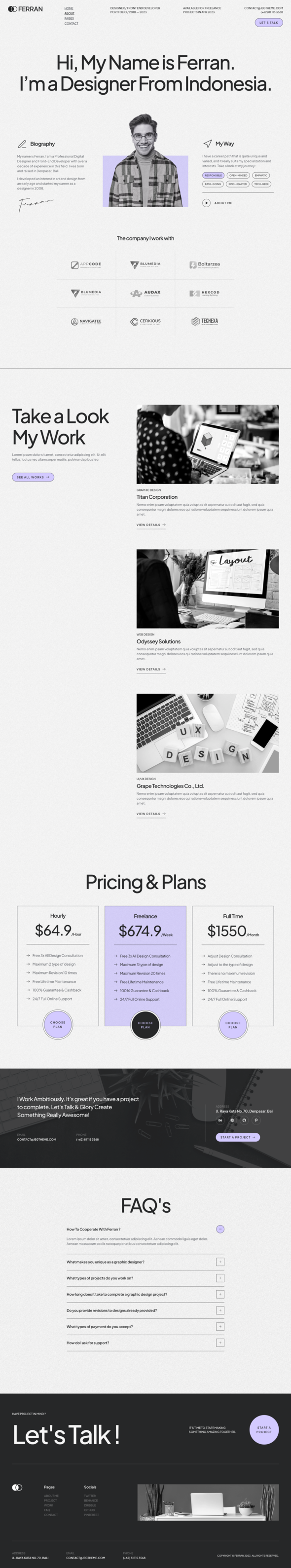 Ferran – Personal Portfolio & Resume Elementor Template Kit by jegtheme Ferran – Personal Portfolio & Resume Elementor Template Kit by jegtheme