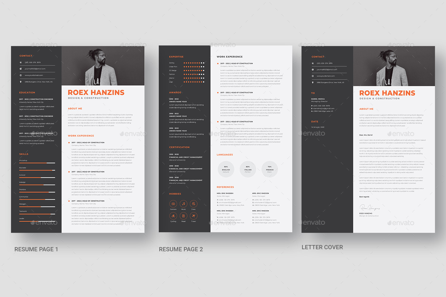 CV Resume Template, Print Templates | GraphicRiver