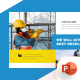 Professional Construction PowerPoint Template, Presentation Templates