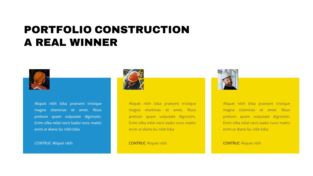 Professional Construction PowerPoint Template, Presentation Templates