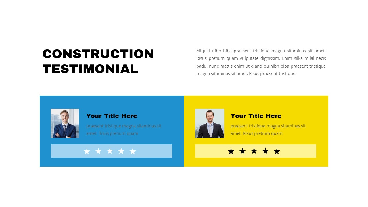 Professional Construction PowerPoint Template, Presentation Templates