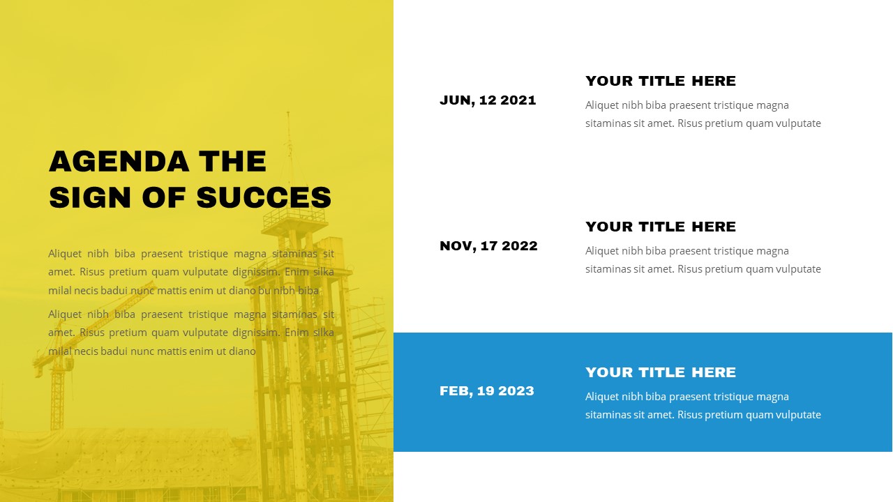 Professional Construction PowerPoint Template, Presentation Templates