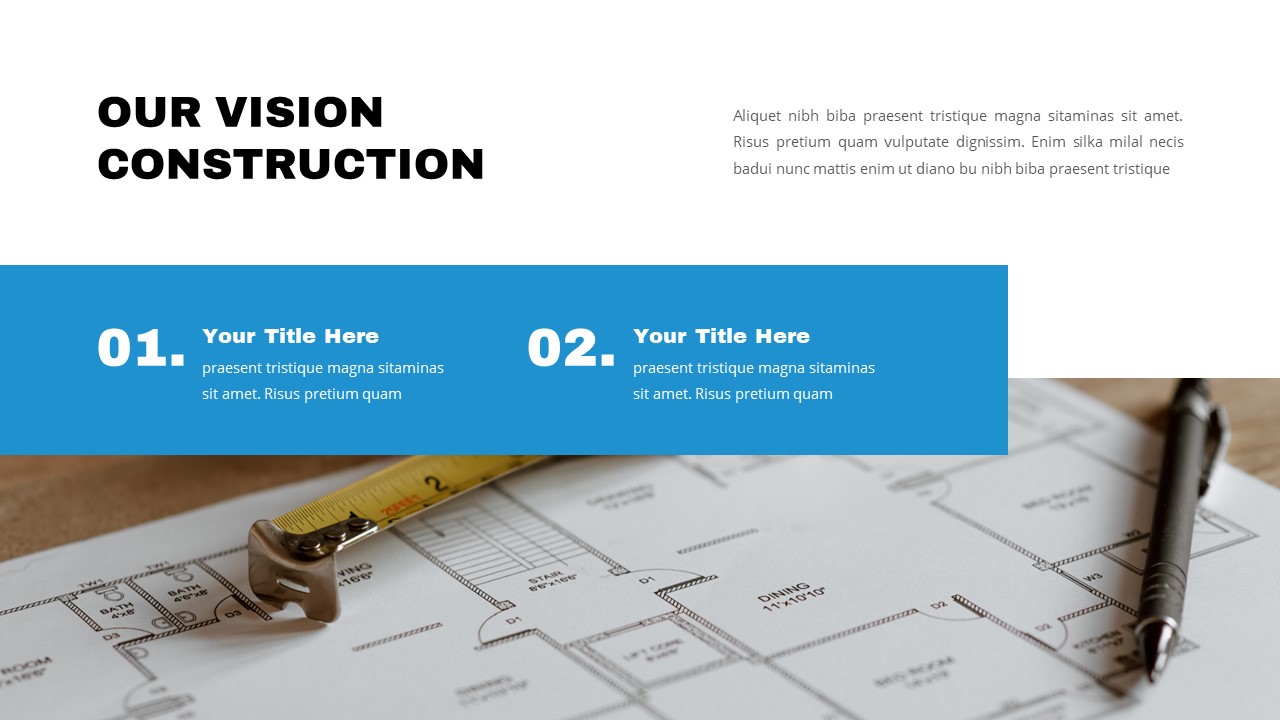 Professional Construction PowerPoint Template, Presentation Templates