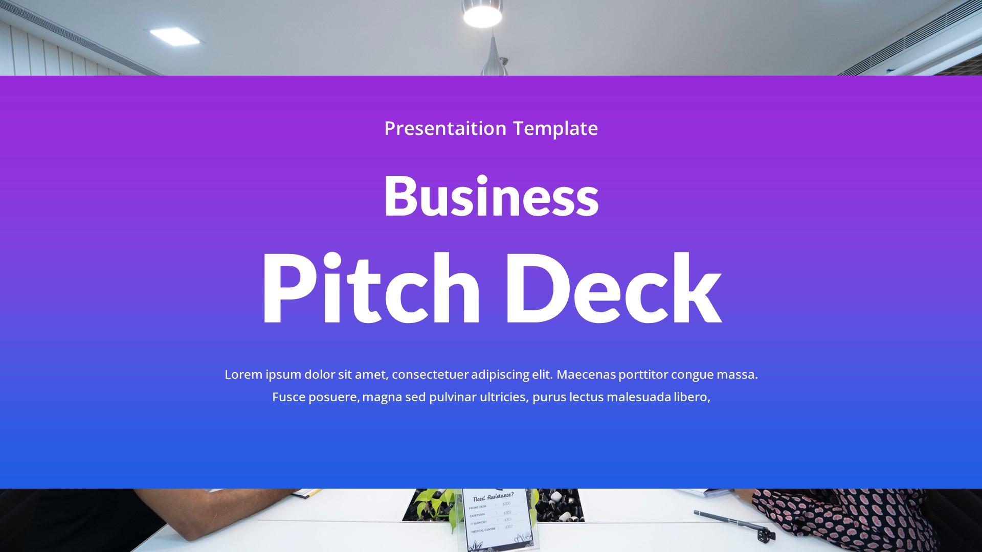 Business Pitch Deck Google Slides Template, Presentation Templates