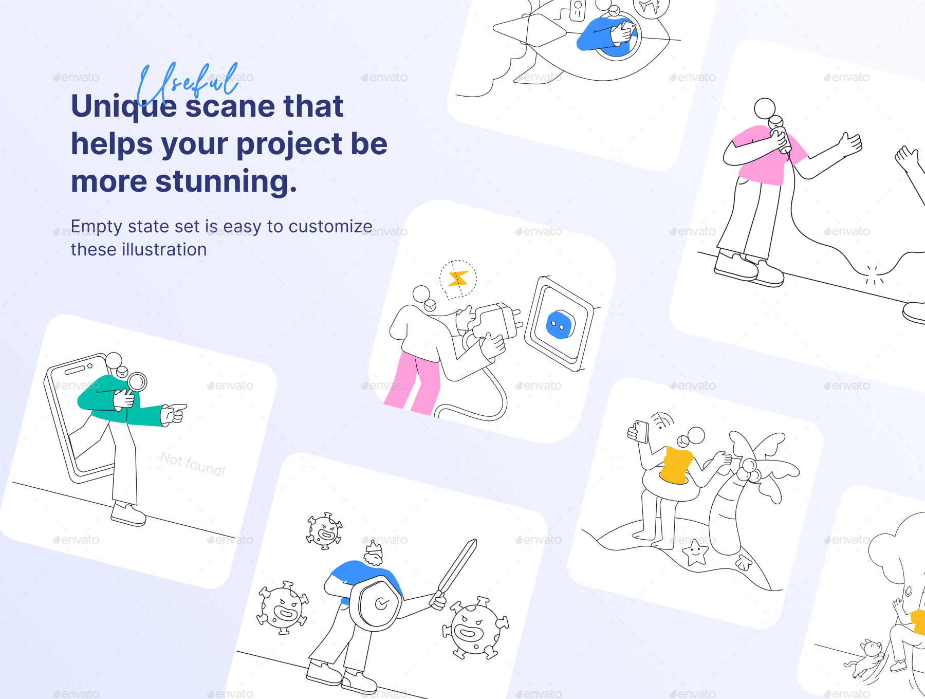 Empty State Illustrations, Graphics | GraphicRiver