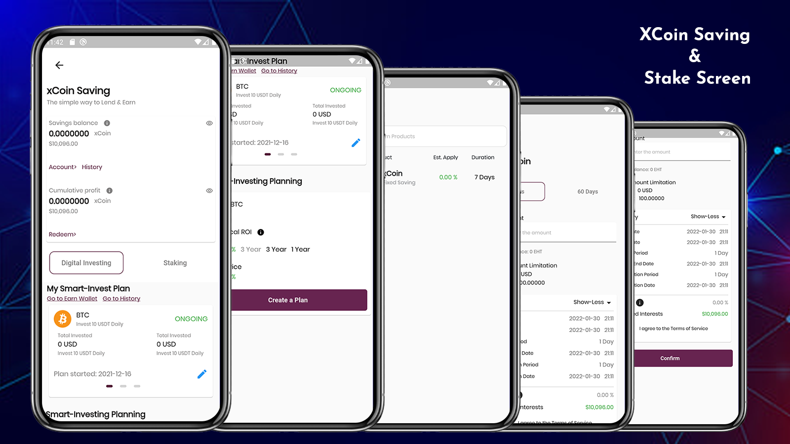 xCoin - Crypto Wallet with Buy and Exchange Bitcoin Flutter App UI Kit ...
