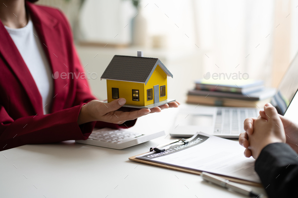 Real estate inheritance concept and contract agreement. The customer ...