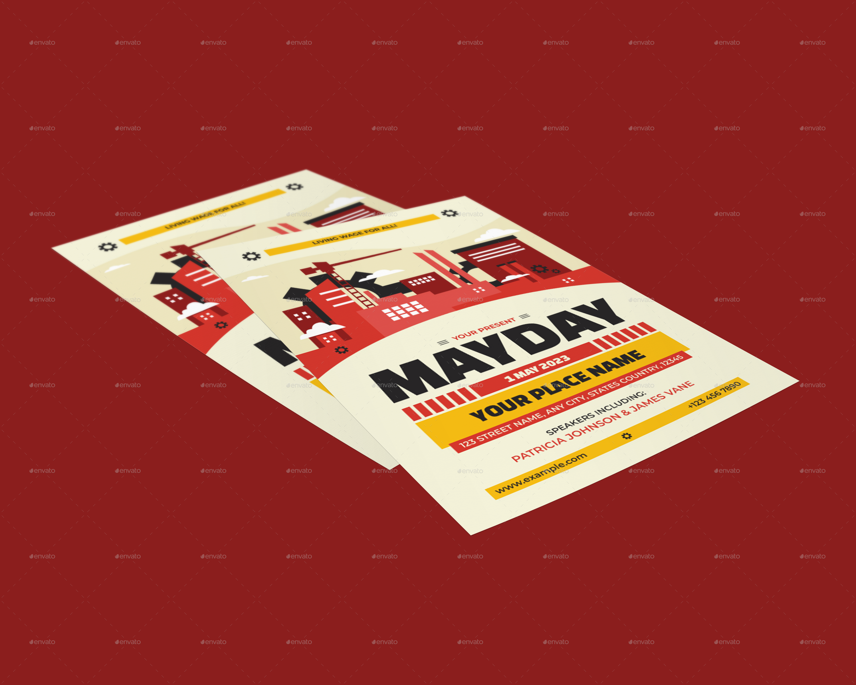 International Workers Day Flyer, Print Templates | GraphicRiver