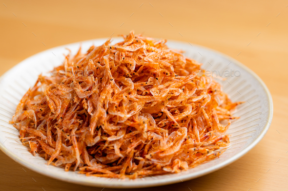 Dried Sergestid prawn in traditional Chinese cuisine Stock Photo by ...