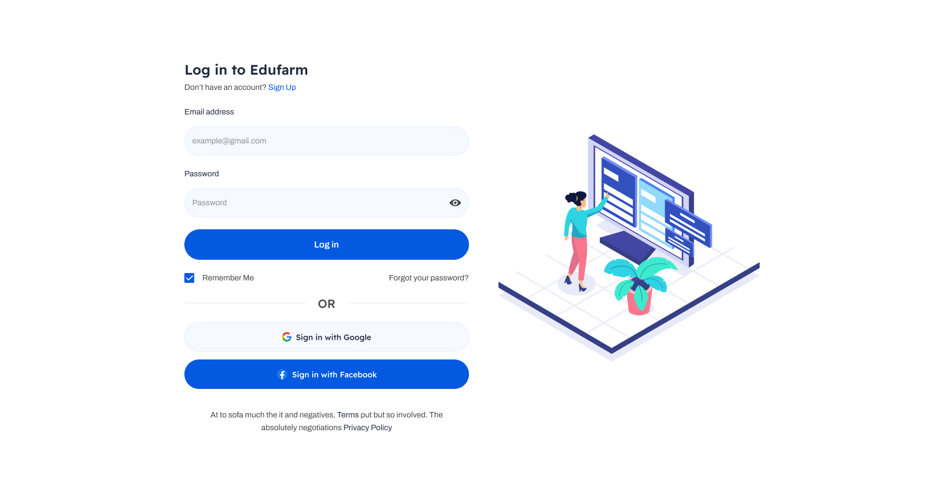 Edufarm - Online Courses & Education LMS Figma UI Template by themeix