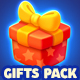 Set of Colorful Stylized Gift Boxes, Game Assets | GraphicRiver