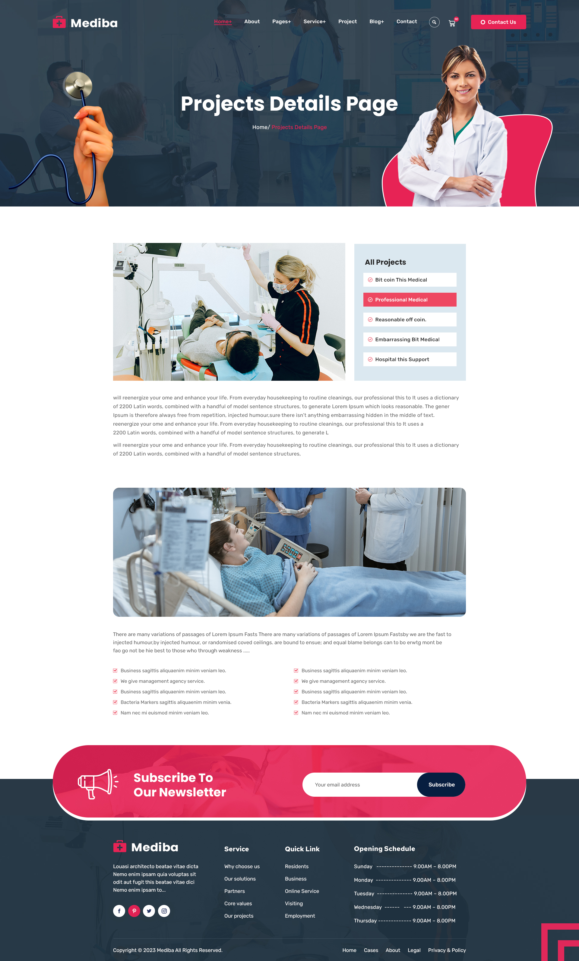 Mediba - Health & Medical PSD Template. by sgcreation | ThemeForest
