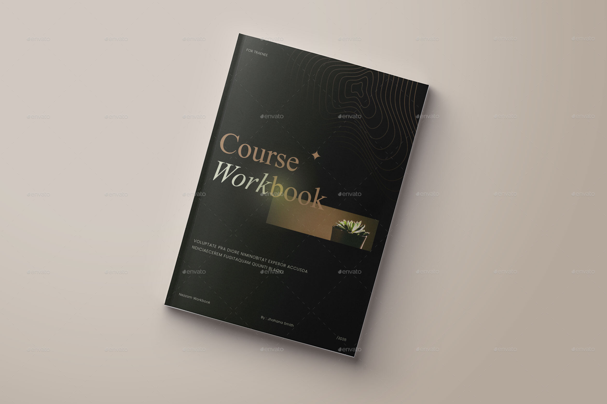Course Workbook Template | Nezzom, Print Templates | GraphicRiver