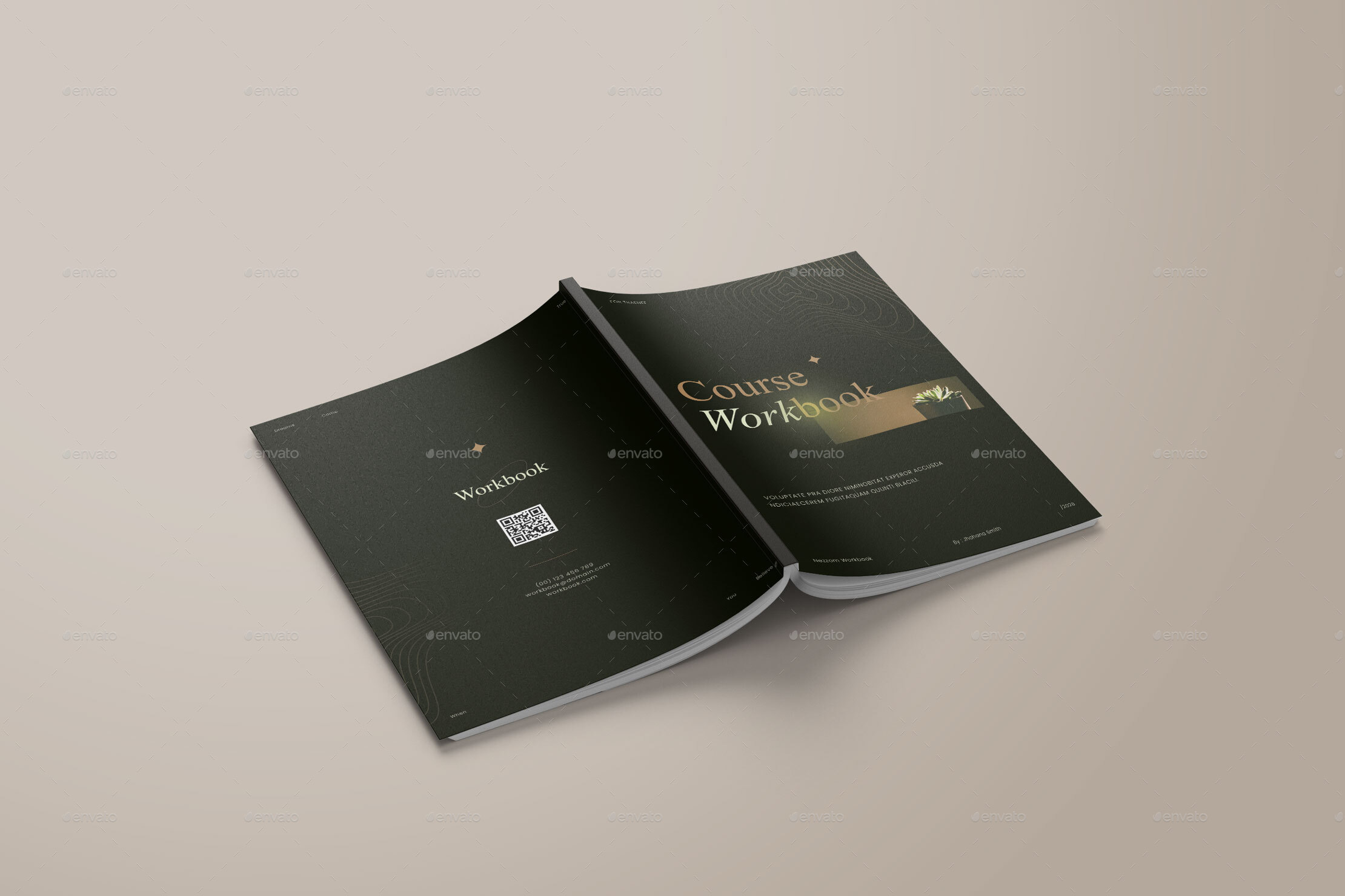 Course Workbook Template | Nezzom, Print Templates | GraphicRiver