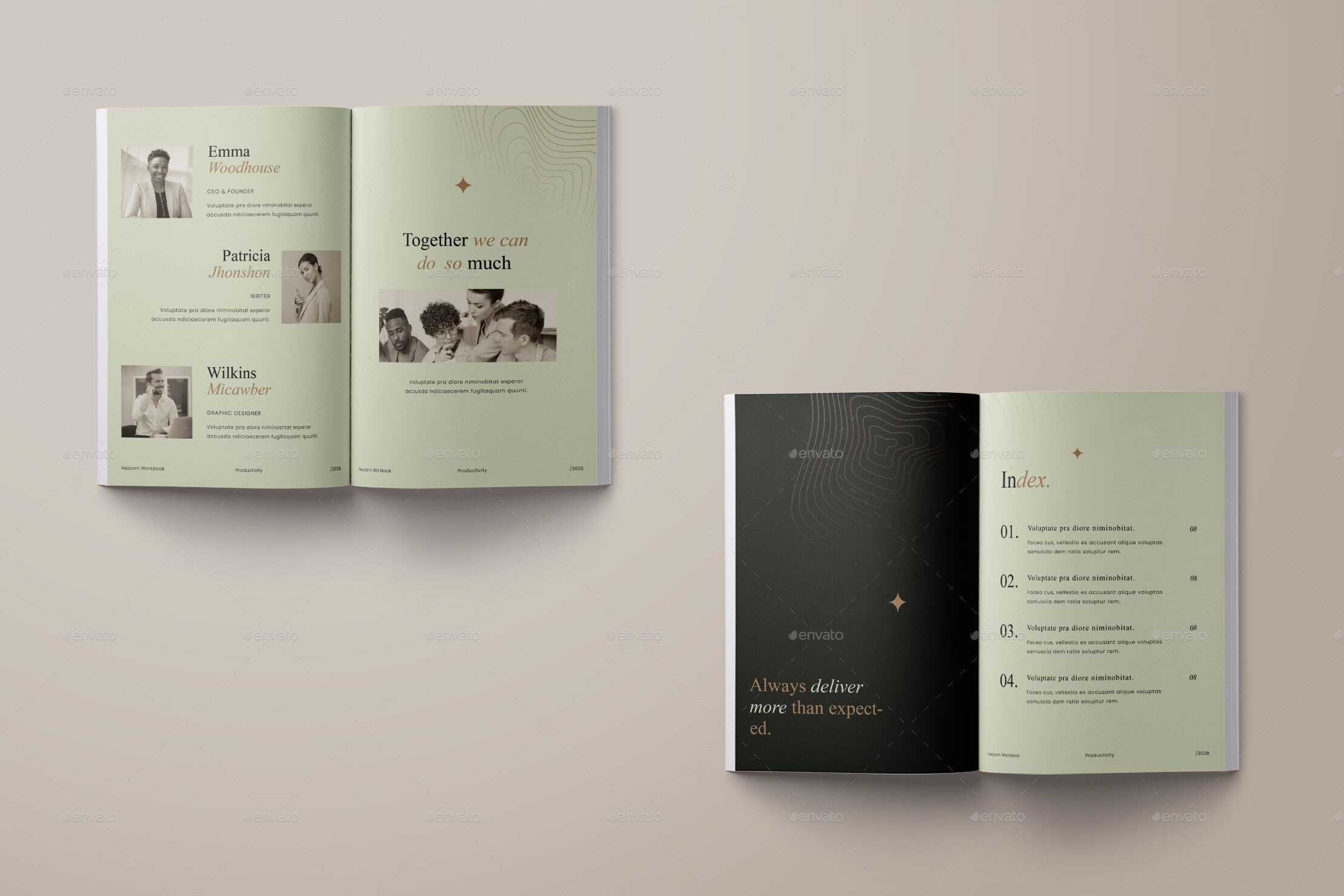 Course Workbook Template | Nezzom, Print Templates | GraphicRiver