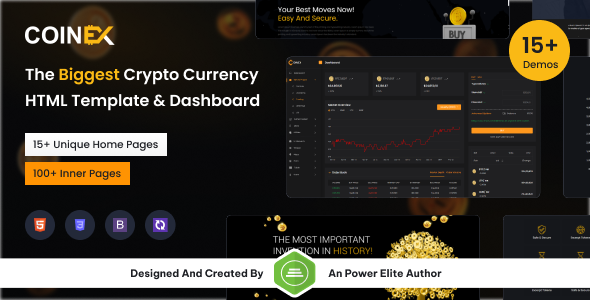 COINEX - ICO, Bitcoin And Crypto Currency HTML Template & Crypto ...