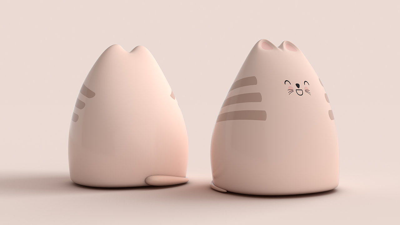 3 Decorative Round Cats 3D Models by Abdelrahman_El-masry | 3DOcean
