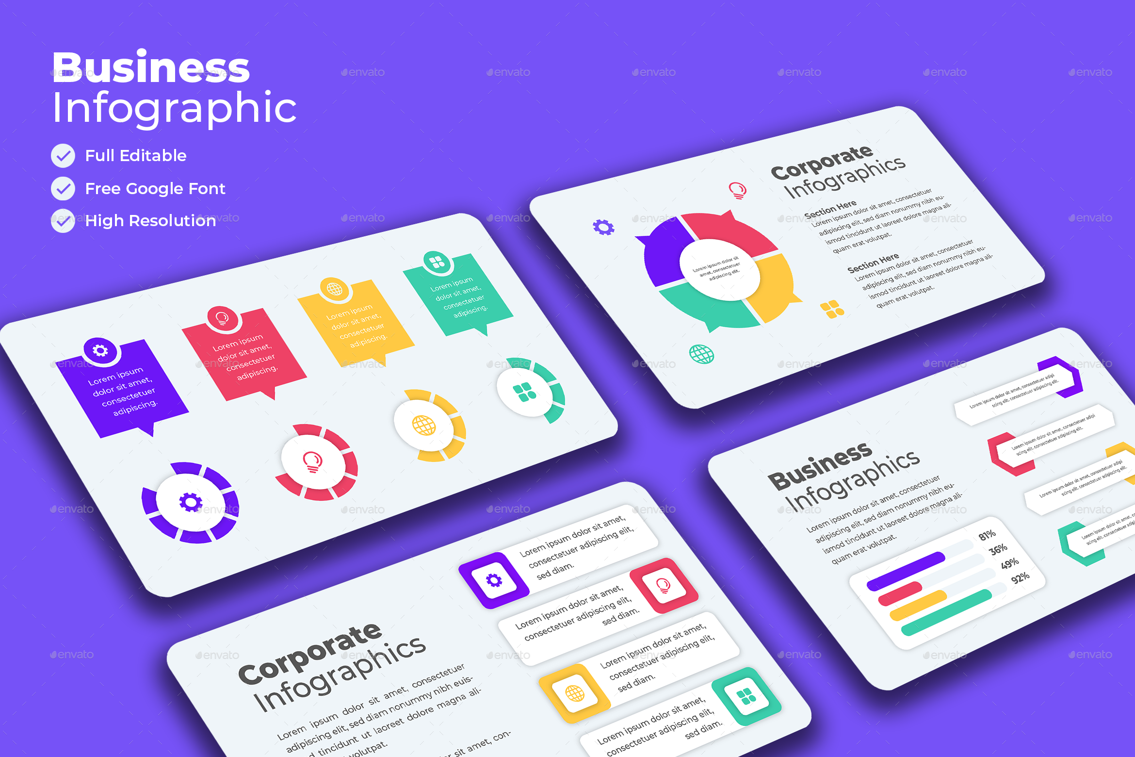 Business Infographics Template, Infographics | GraphicRiver