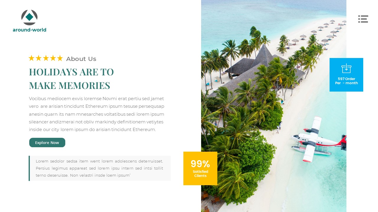 Company Profile Travel and Tourism Powerpoint Template, Presentation ...