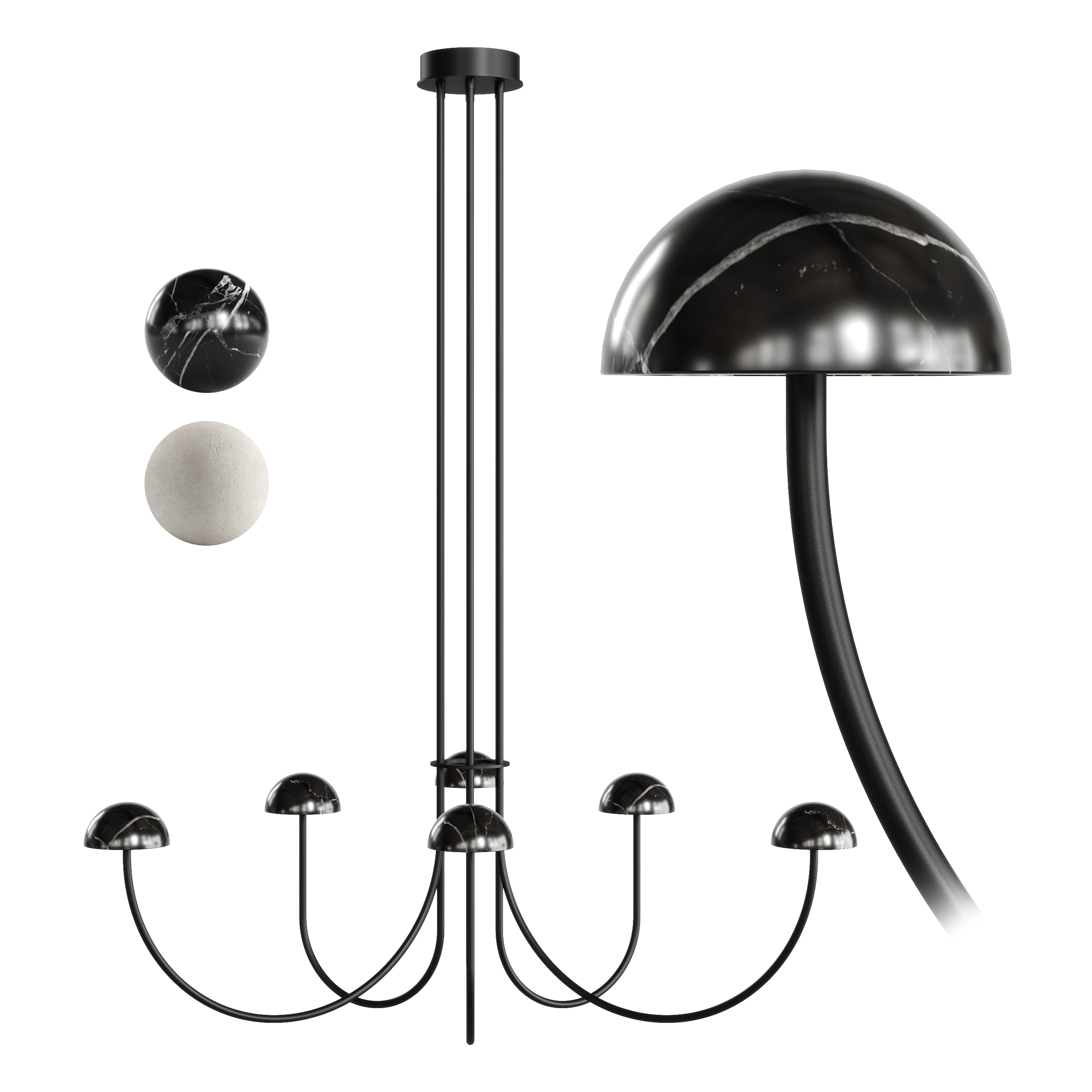 Dussa C1307-6 Pendant Lamp by Aromas by Devran3D | 3DOcean