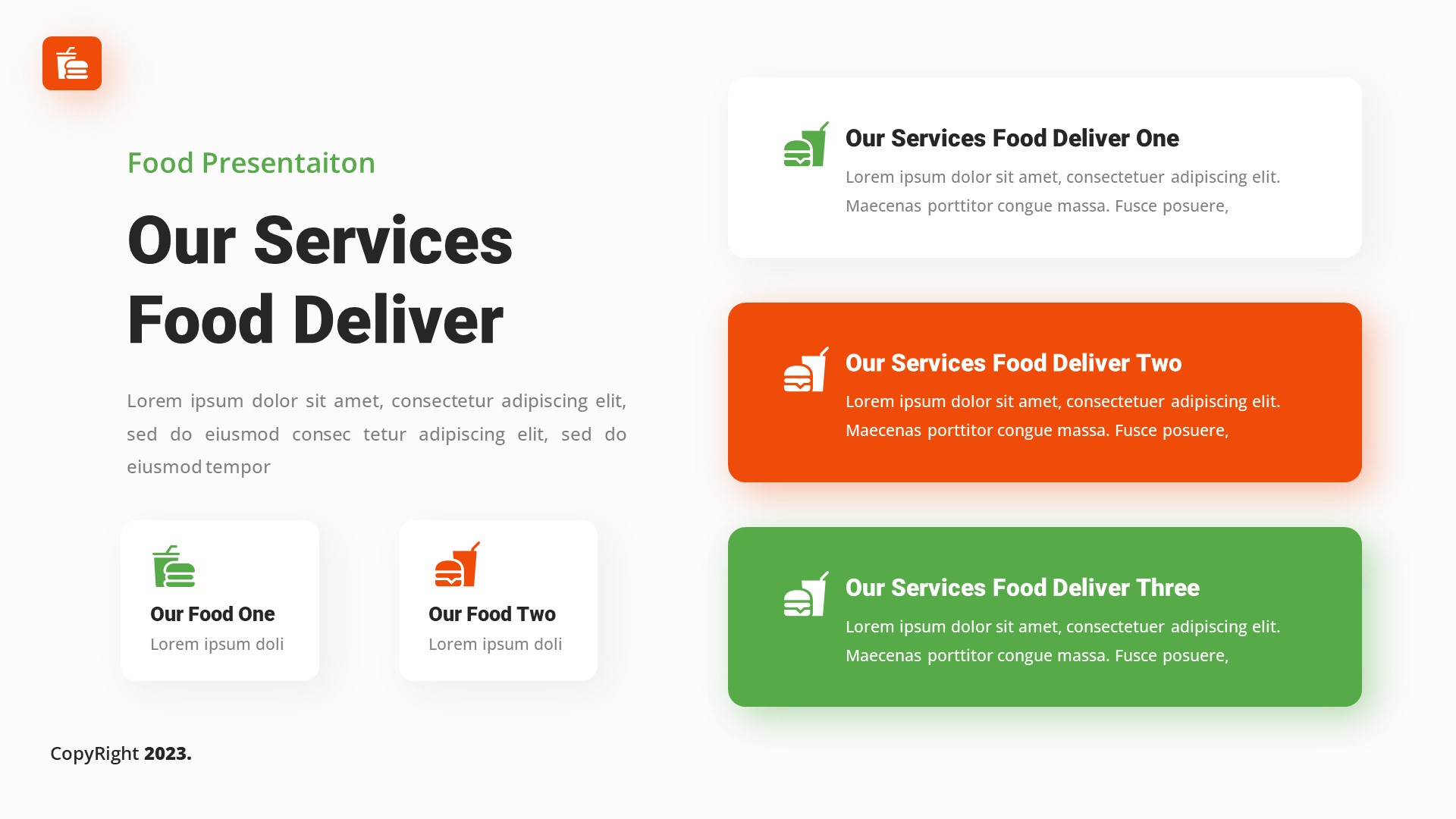 Deliver - Food Powerpoint Template, Presentation Templates | GraphicRiver