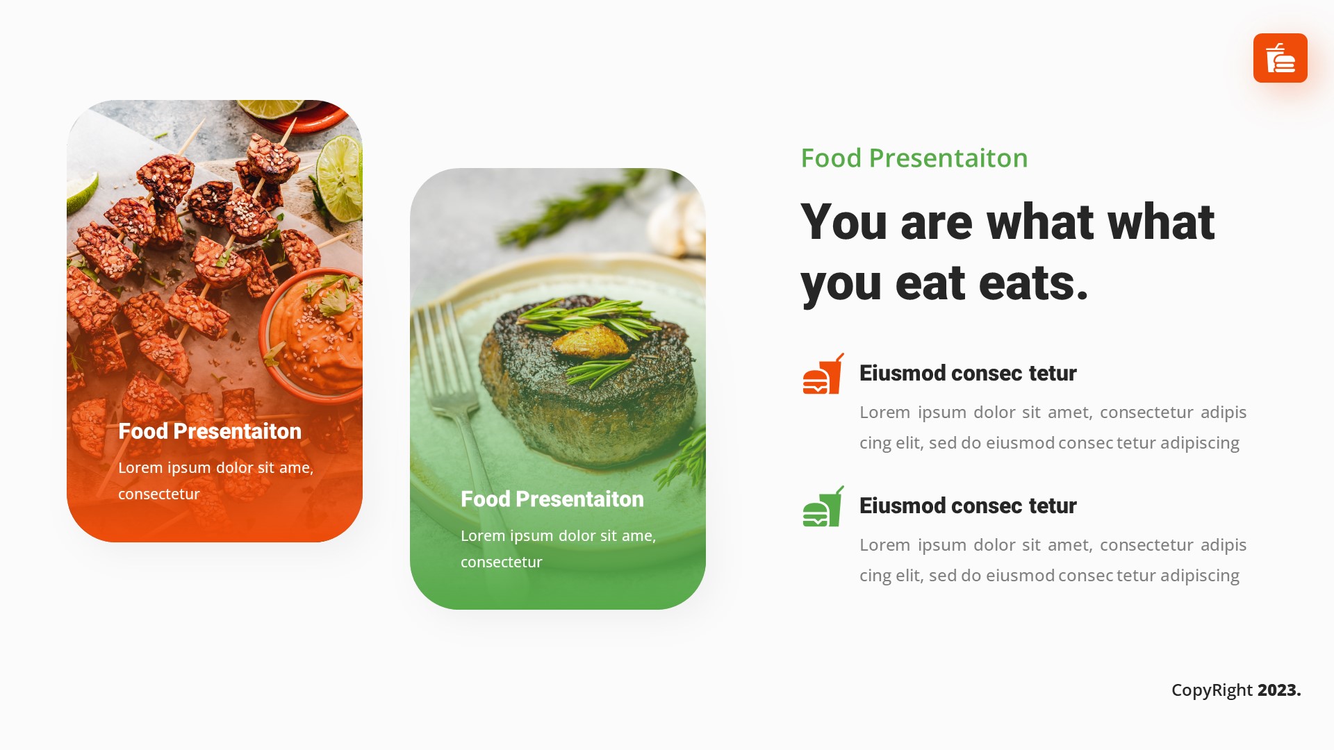 Deliver - Food Google Slides Template, Presentation Templates ...