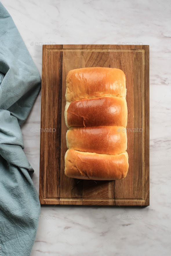 Fresh Baked Japanese Soft and Fluffy Bun White Bread, Popular as ...