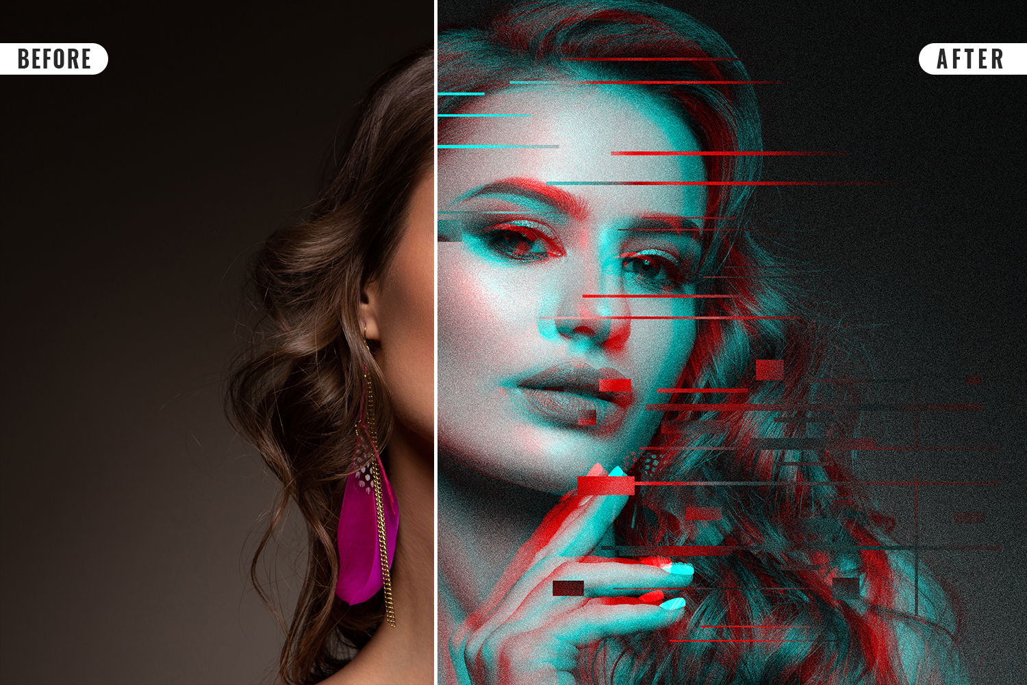 Glitch Photo Effect, Add-ons | GraphicRiver