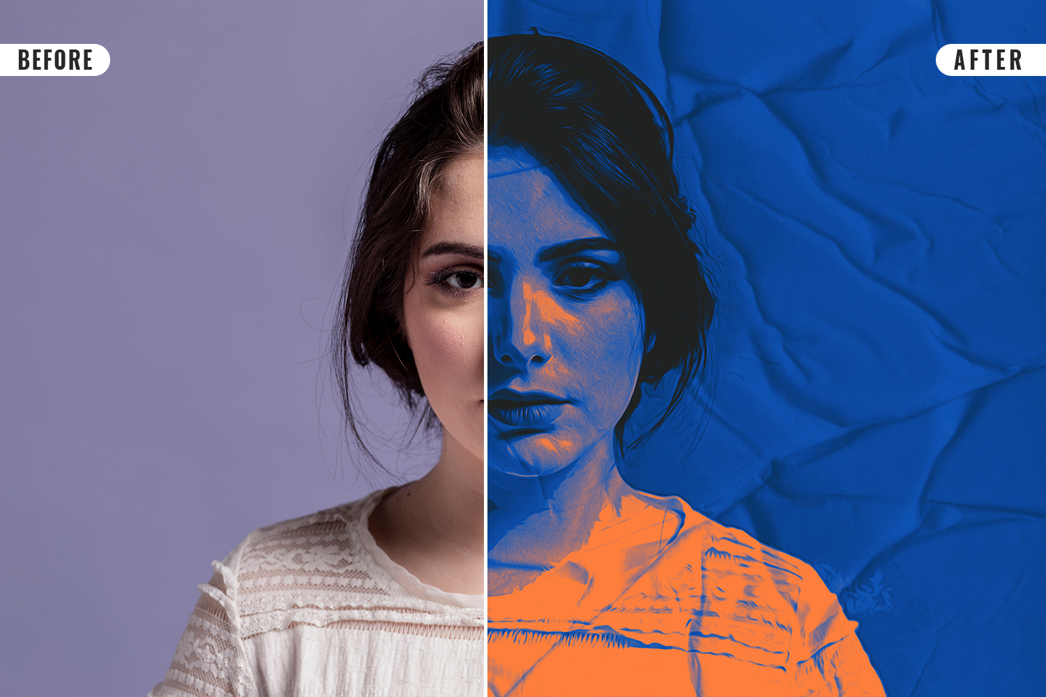 Glued Wrinkled Poster Effect, Add-ons | GraphicRiver