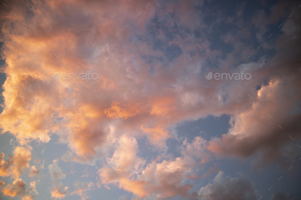 Photographic shot of the colors of the clouds at sunset Stock Photo by ...