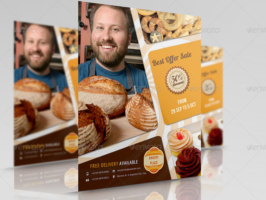 Bakery Flyer, Print Templates | GraphicRiver