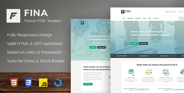 Fina - Finance and Business HTML Template by Indonez | ThemeForest