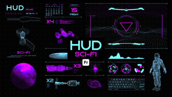 HUD Sci-Fi for Premiere Pro, Premiere Pro Templates | VideoHive