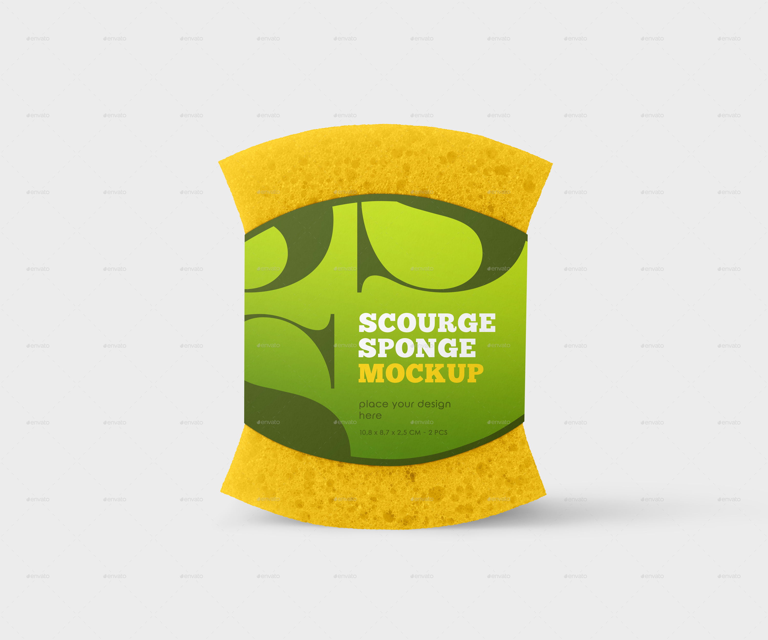 Scourge Sponge Mockup Set, Graphics | GraphicRiver