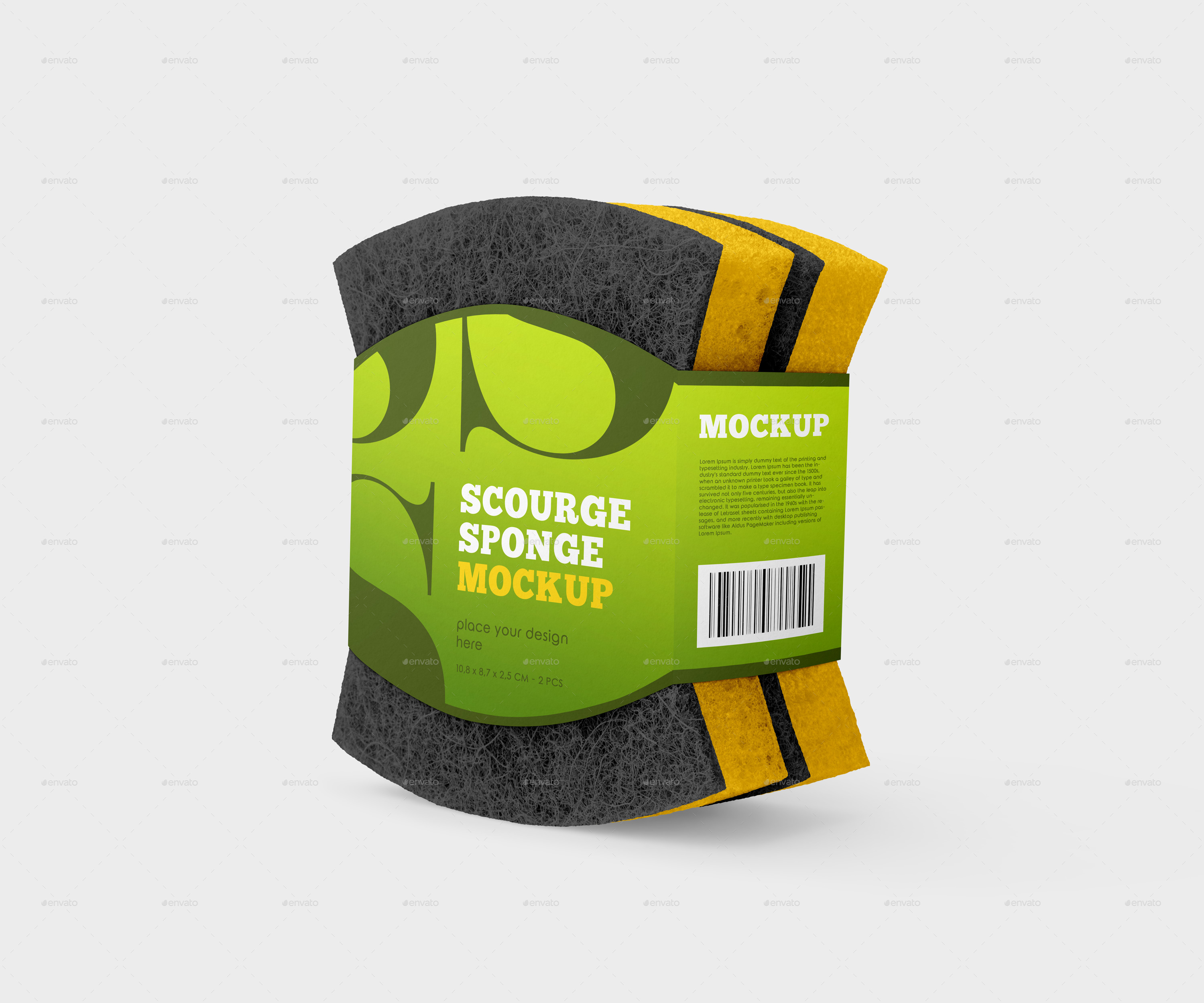 Scourge Sponge Mockup Set, Graphics | GraphicRiver