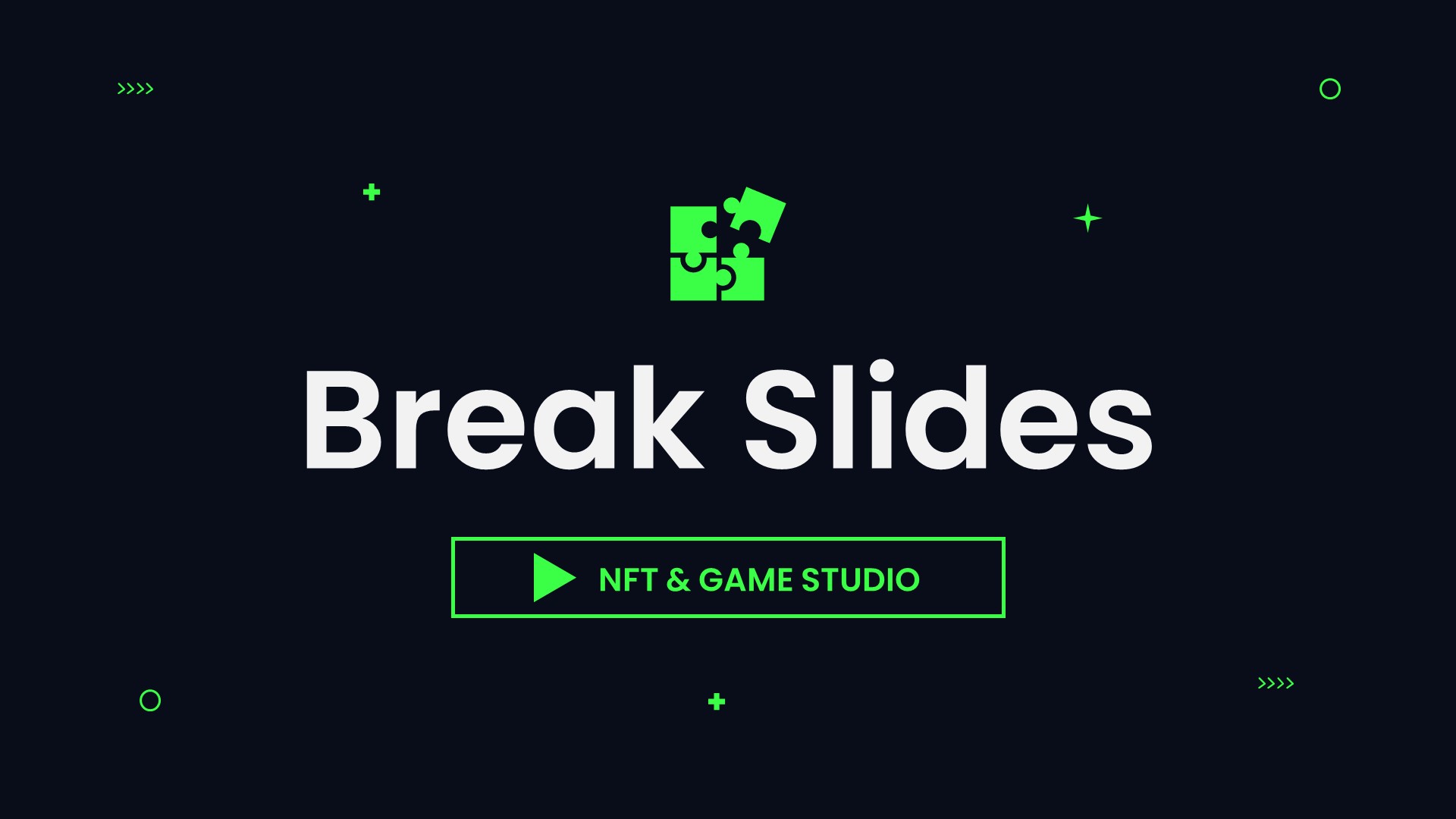 Bonzax - NFT & Game Studio Google Slides Template, Presentation Templates