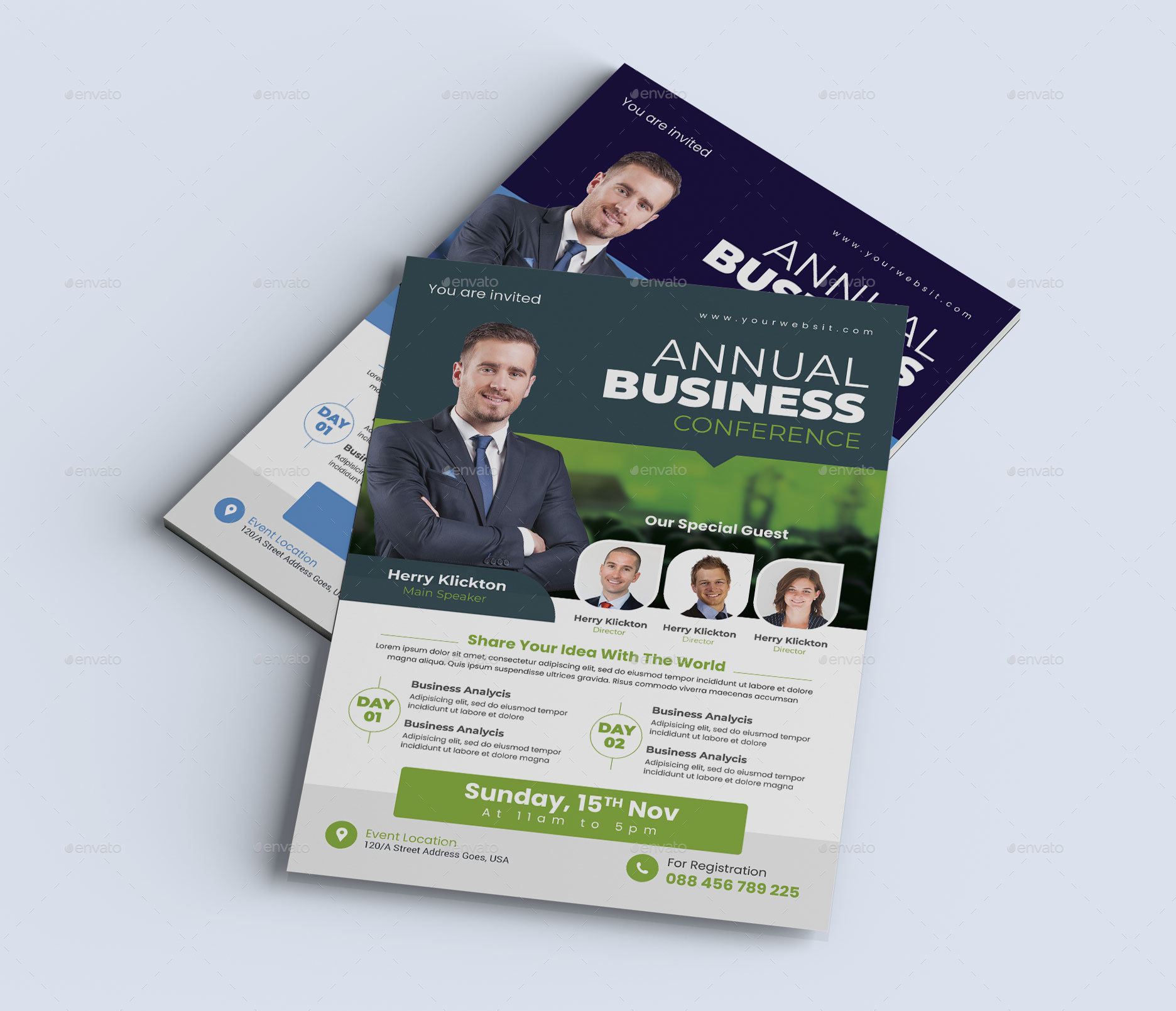 Conference Flyer, Print Templates | GraphicRiver