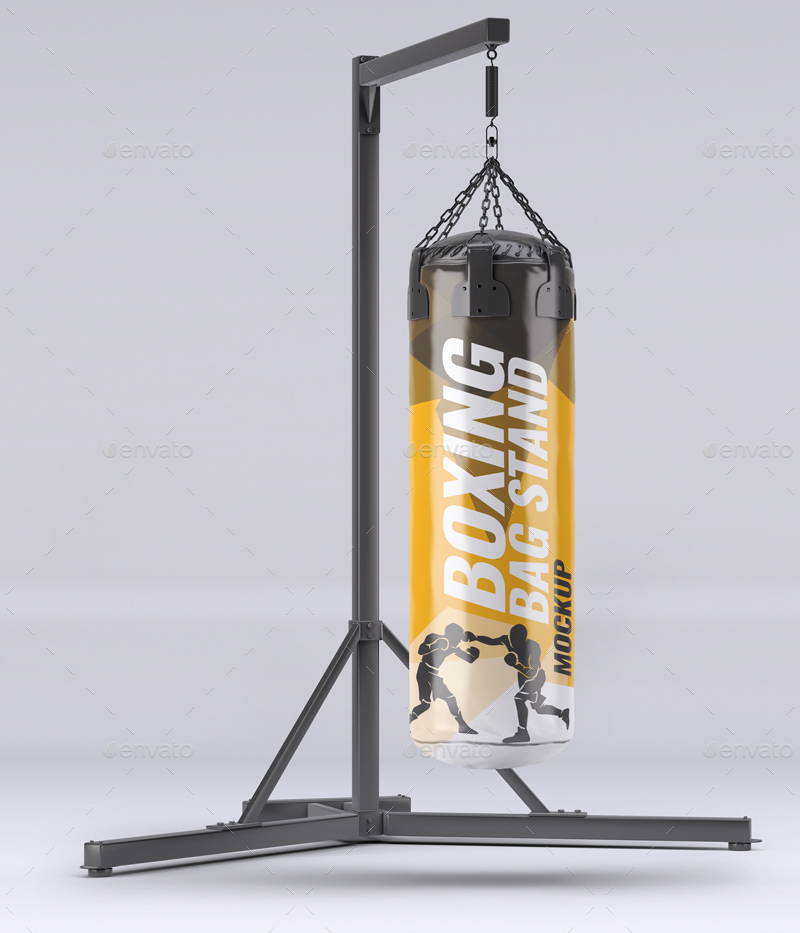 Boxing Bag Stand Mock-Up, Graphics | GraphicRiver
