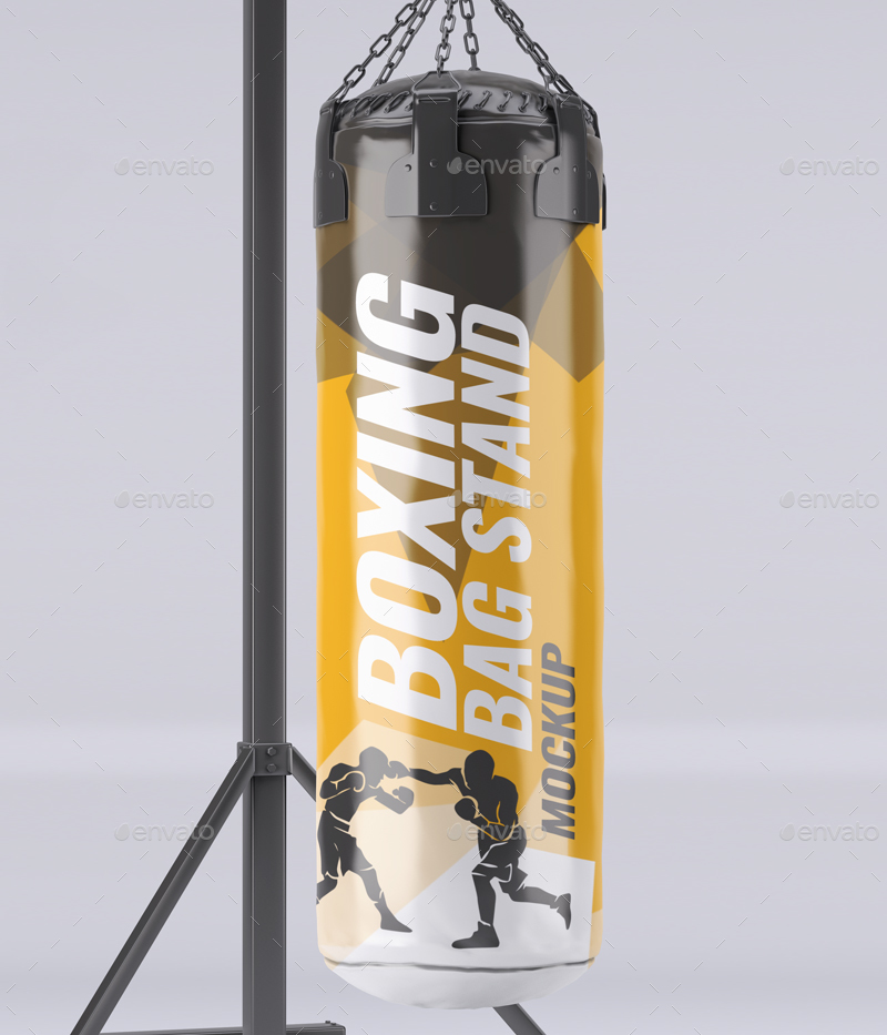 Boxing Bag Stand Mock-Up, Graphics | GraphicRiver