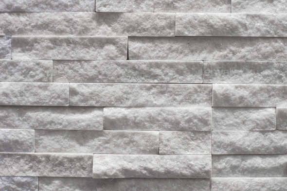 Gray Background is made of artificial stone. Side view, indoors ...